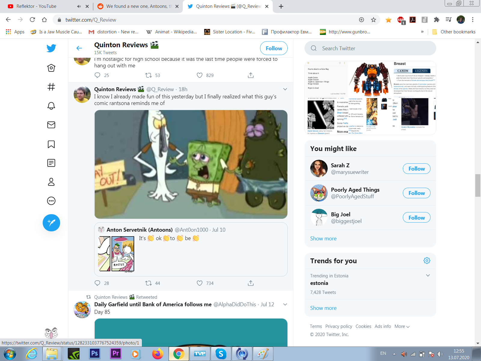 Mr.Freaks buys chocolate | Antoonscape