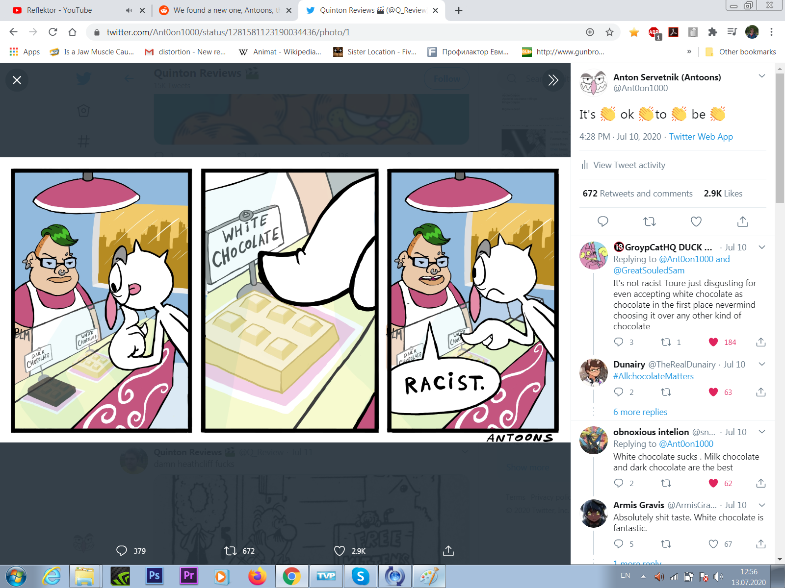 Mr.Freaks buys chocolate | Antoonscape