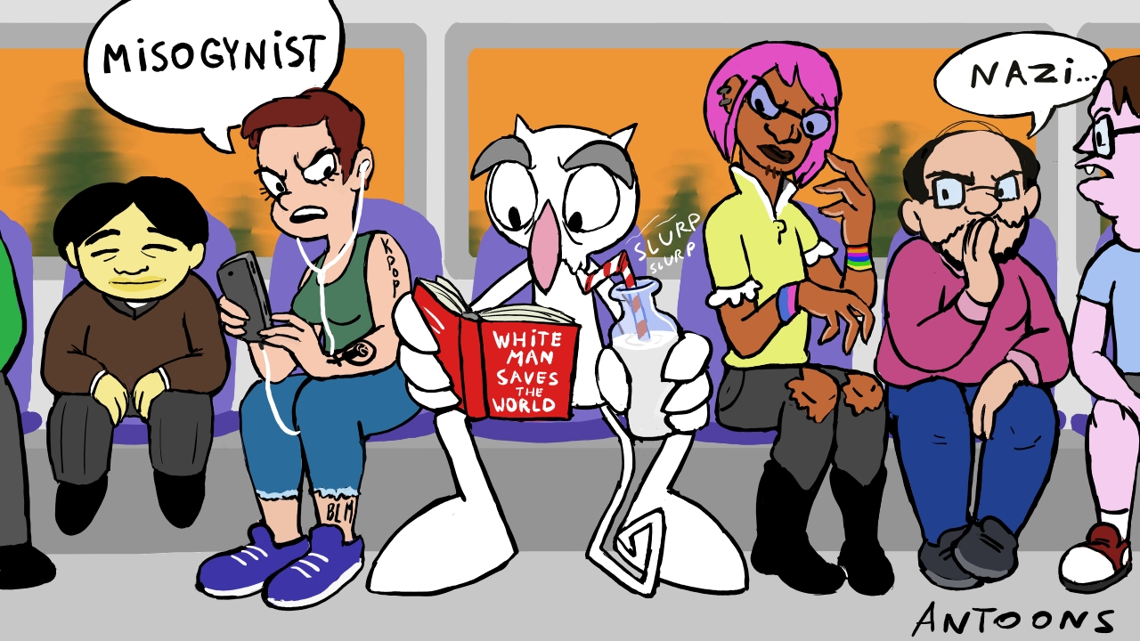 Mr. Freaks in the train | Antoonscape